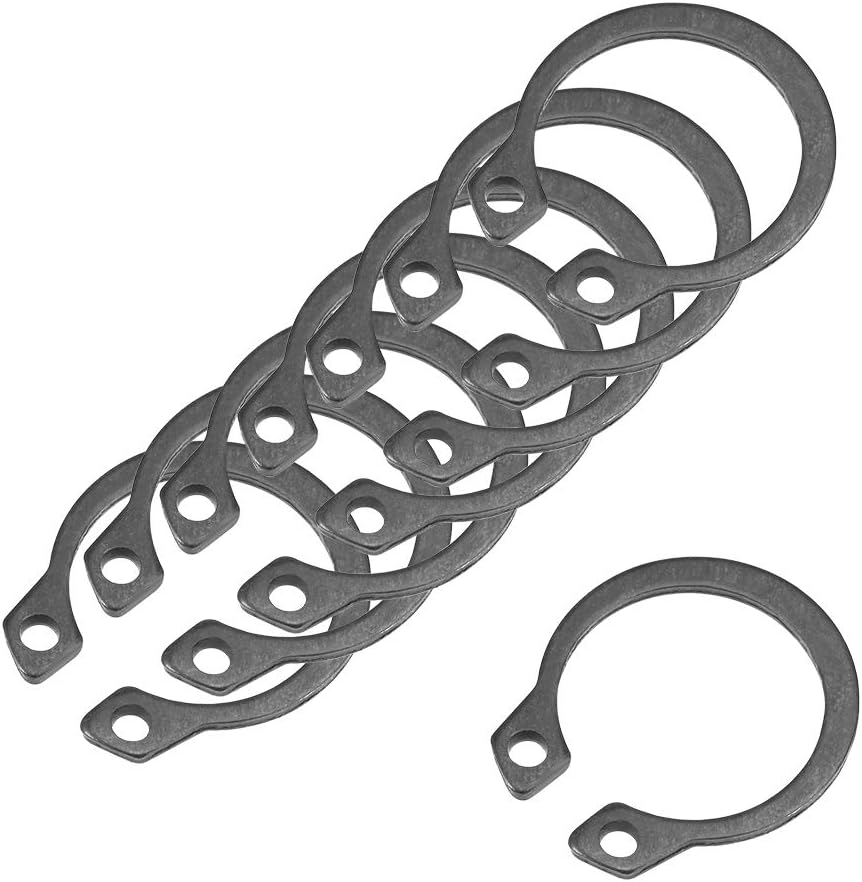 sourcing map 15.7mm External Circlips C-Clip Retaining Shaft Snap Rings ...