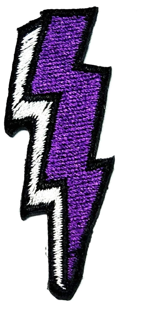 Snapklik.com : Patch Set Of 3 Mini Purple Lightning Patch Lightning ...