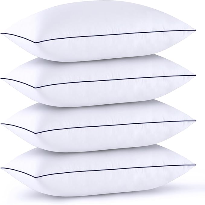 King Size Pillows Set of 4 - Bed Pillows for Sleeping 4 Pack, Cooling ...