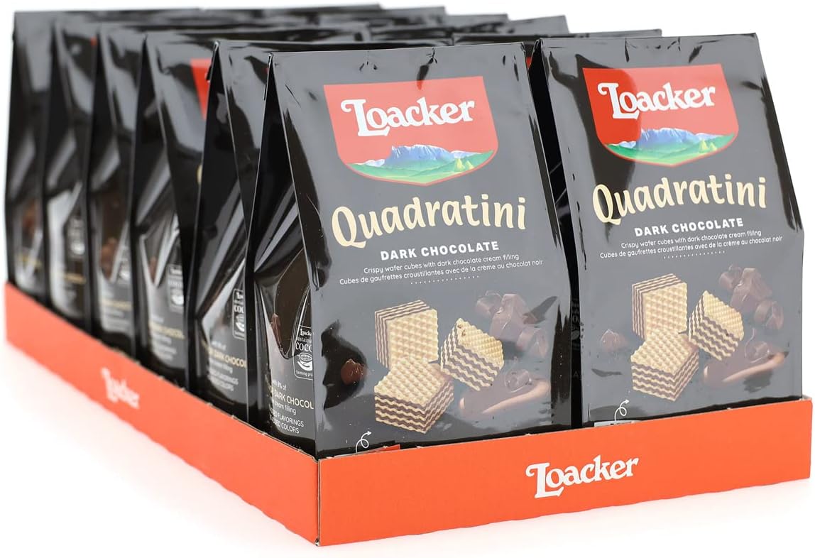 Loacker Quadratini Dark Chocolate Wafer, 125 G : Buy Online at Best ...