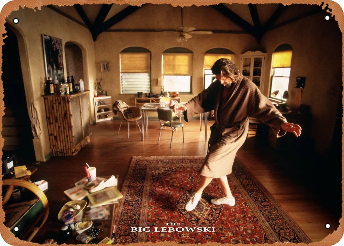 Amazon.com : AirBnk Movie Poster Retro Metal Sign The Dude Dancing The ...