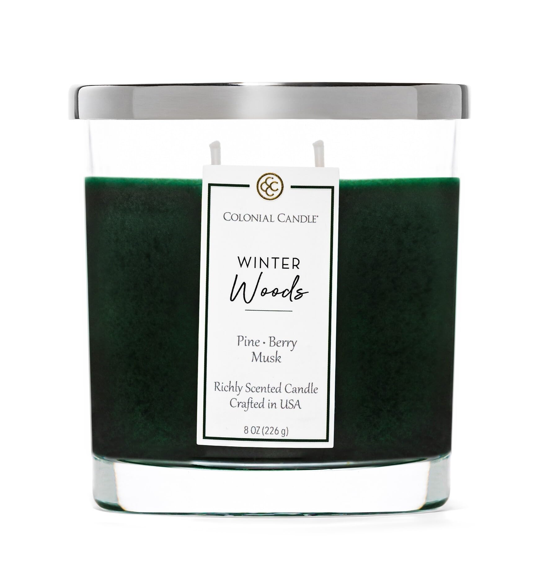 Amazon.com: Colonial Candle Winter Woods Scented Candle Jar, Highly ...