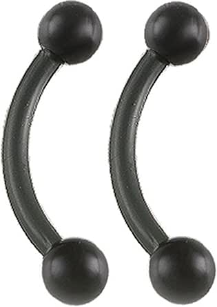 Amazon.com: bodyjewellery 16g gauge 3/8 10mm Acrylic flexible eyebrow ...