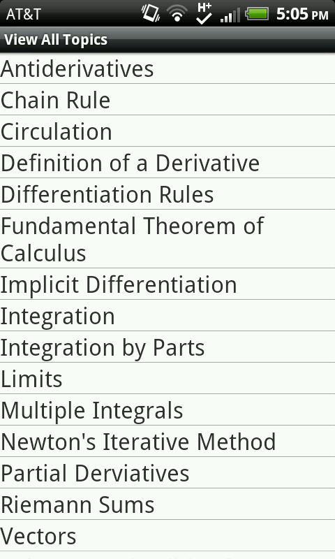 Calculus Reference Lite:Amazon.com:Appstore for Android