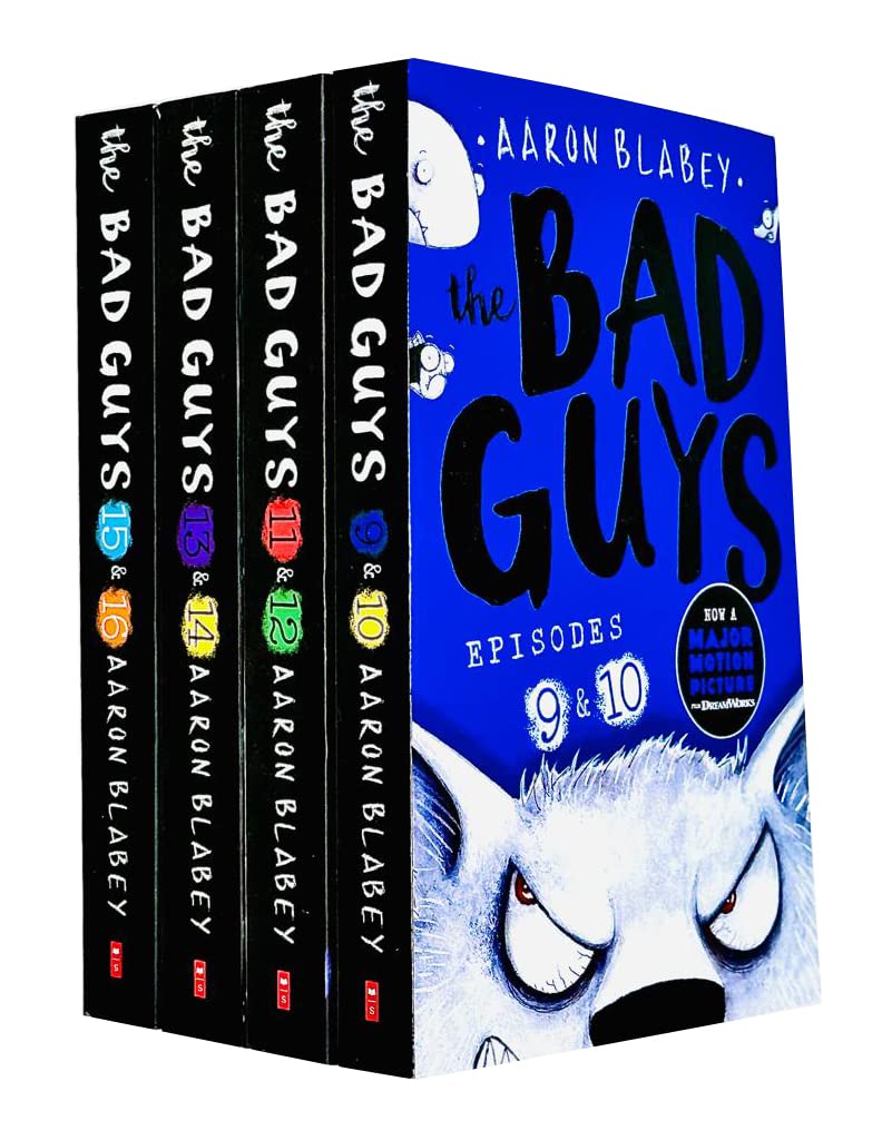 The Bad Guys Episodes 9-16 Collection 4 Books Set by Aaron Blabey (Big ...