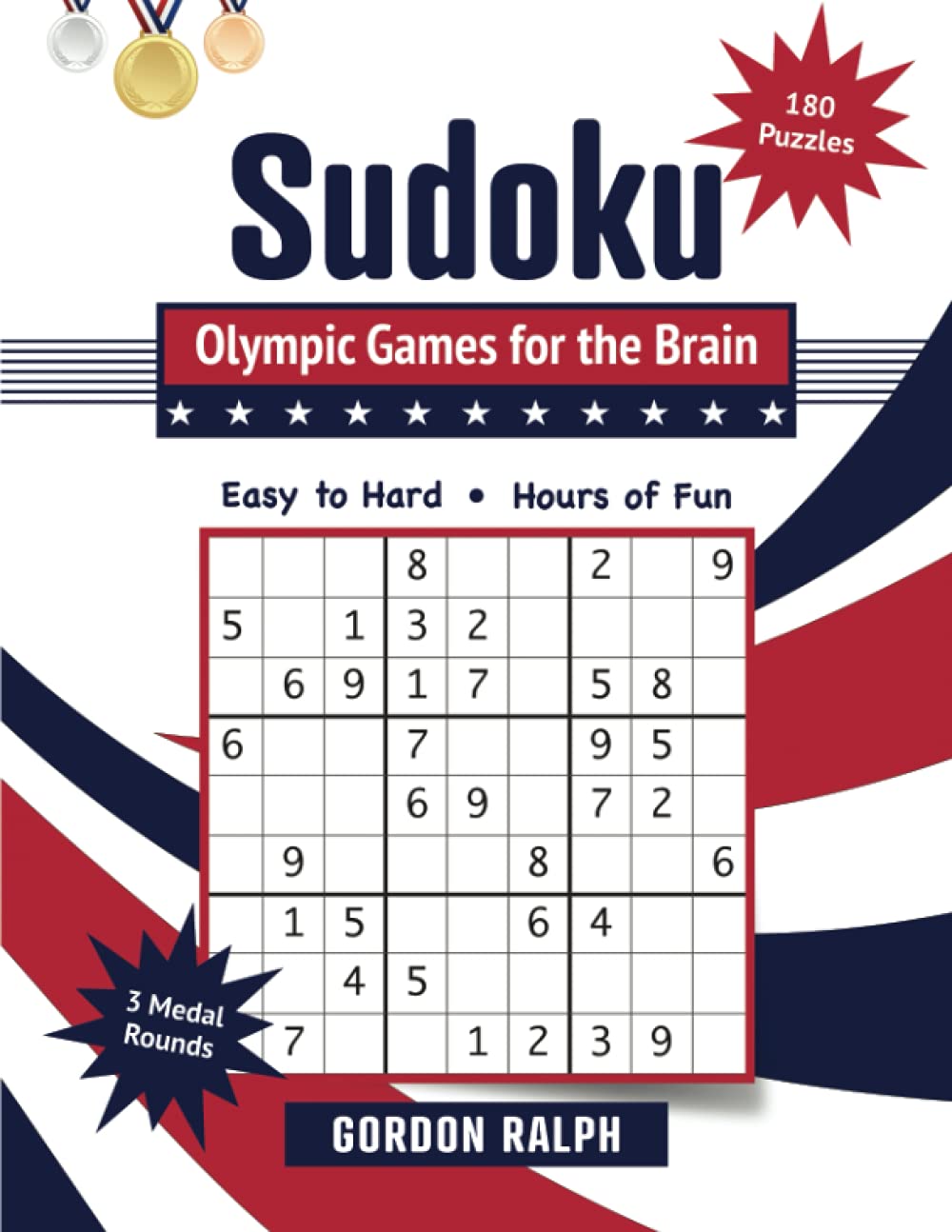 Sudoku Olympic Games for the Brain: 180 Large Print Puzzles - Easy to ...
