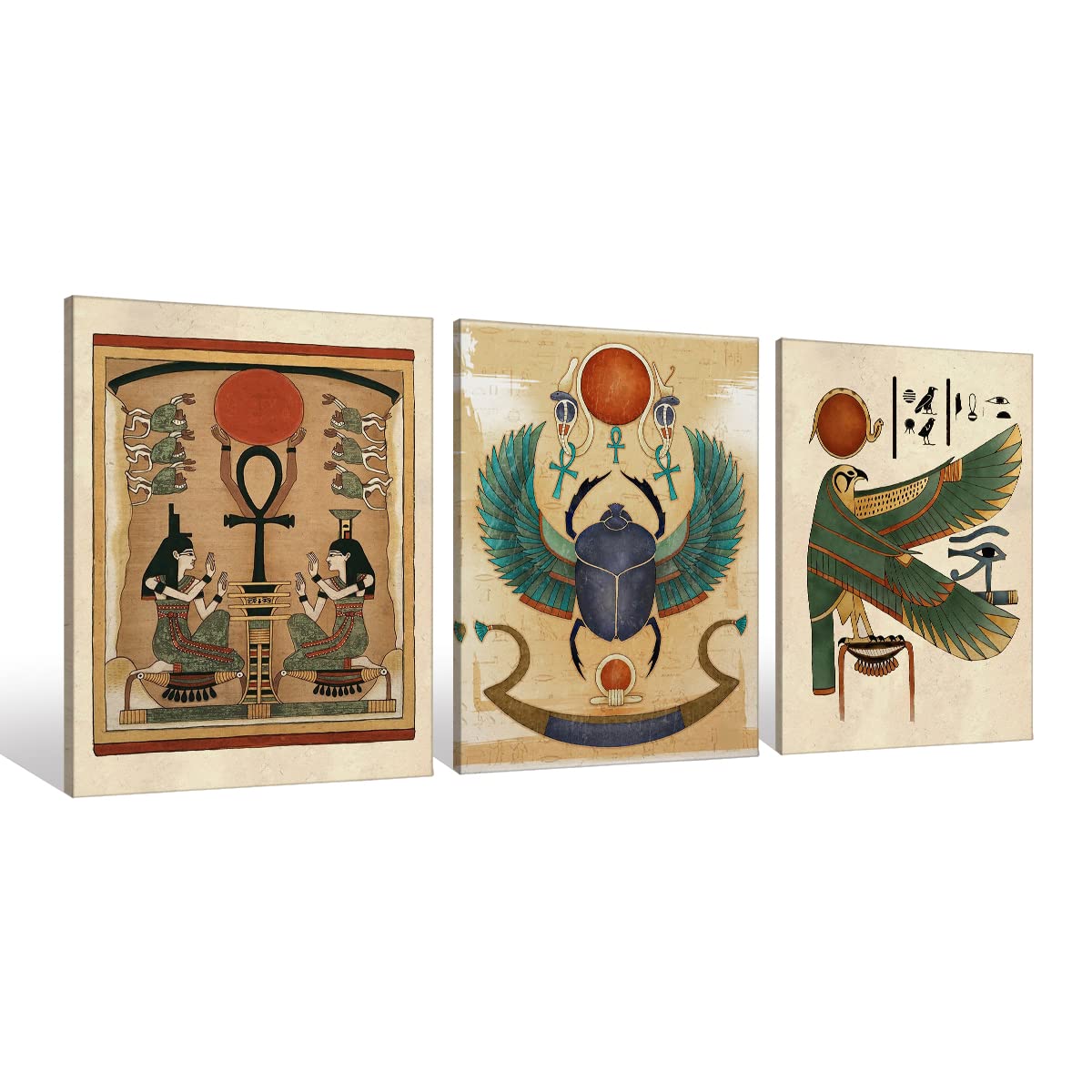 Amazon.com: Vintage Ancient Egyptian Hieroglyphs Mythology Wall Art ...