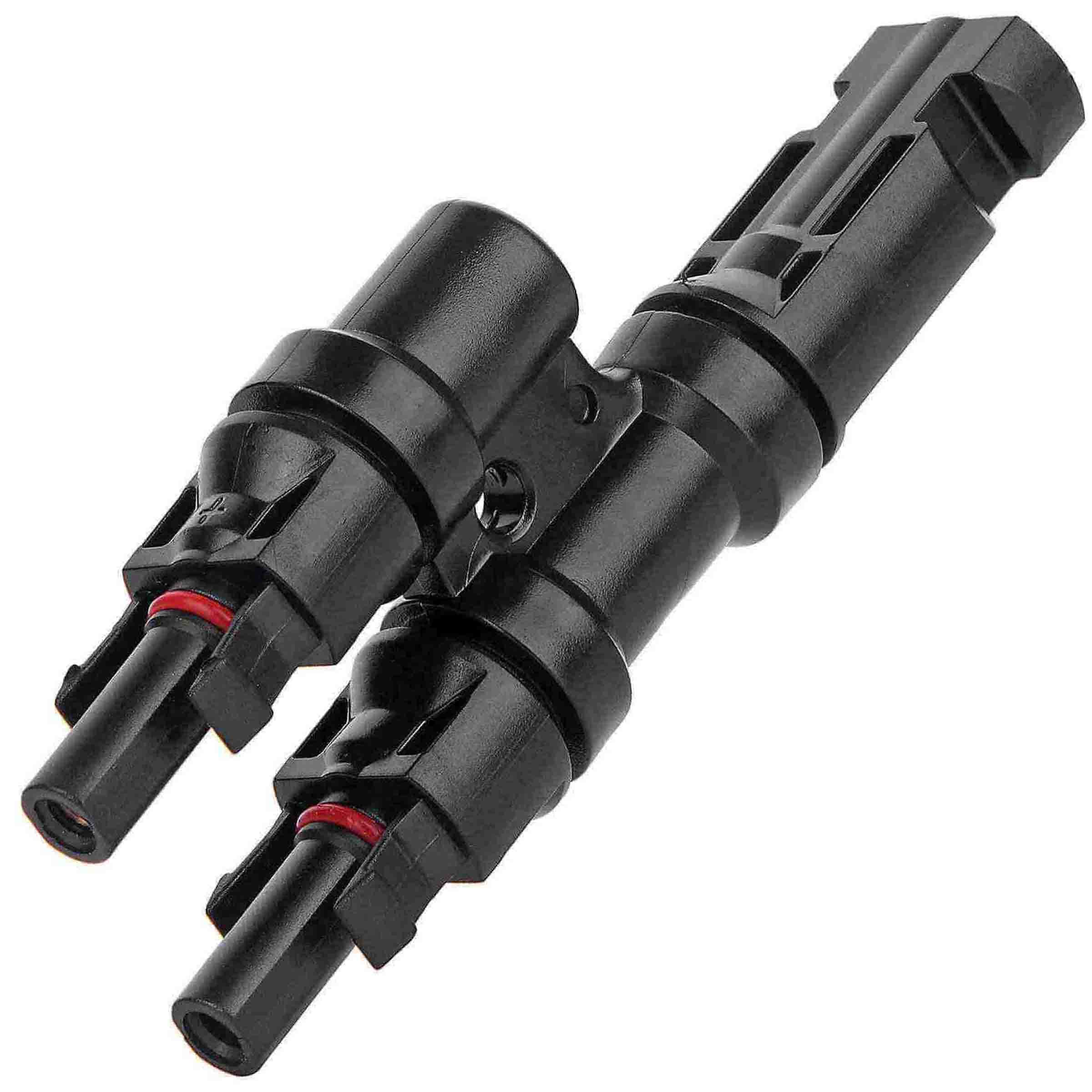Snapklik.com : 4 Pcs 2 Way Branch Solar Panel Connector, Male/Female ...