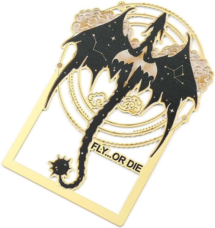 Amazon.com: Engraved Black Dragon Stainless Steel Book Mark - Dark ...
