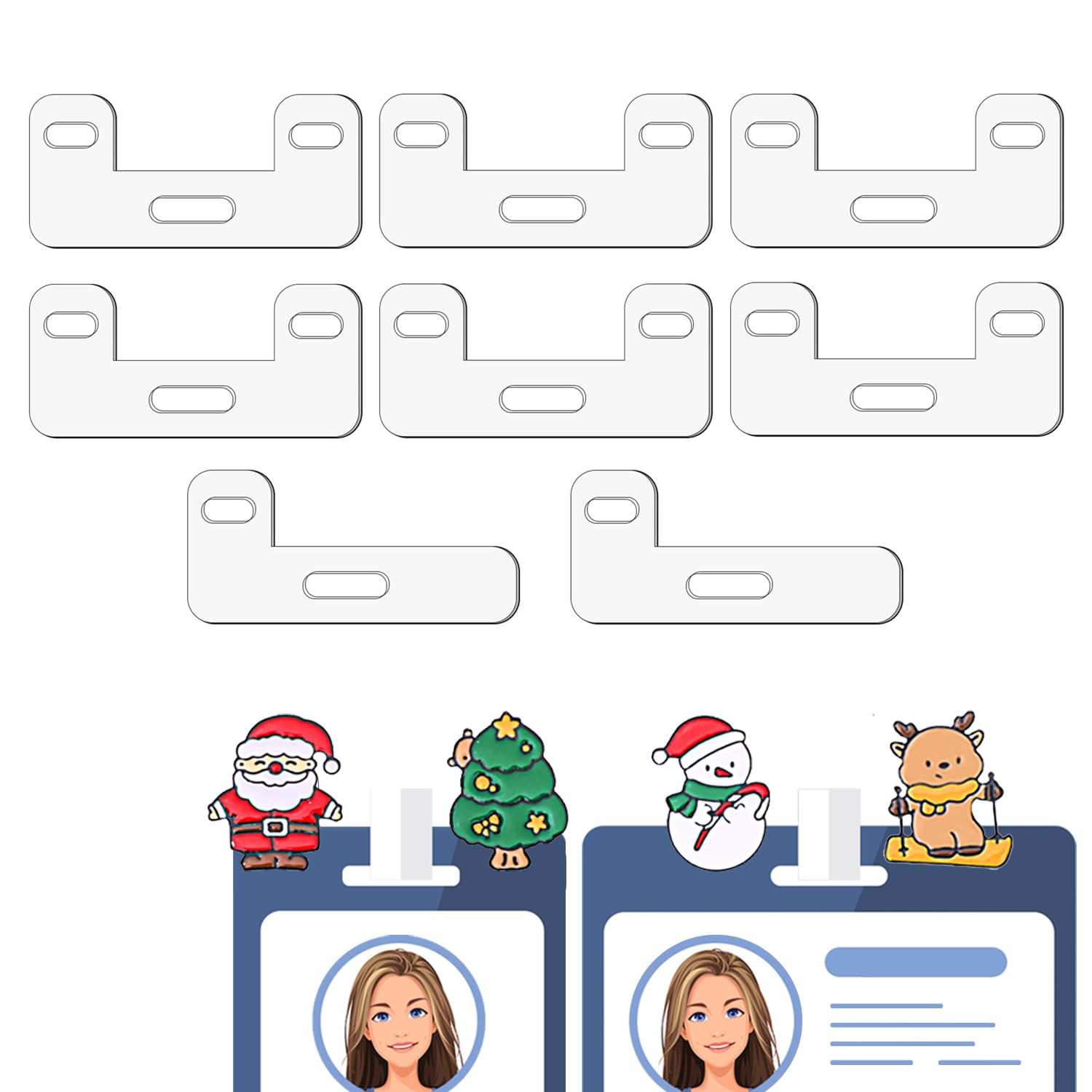 Amazon.com : MIMORE Badge Pin Holder, 8 PCS Badge Buddy Pin Holder for ...