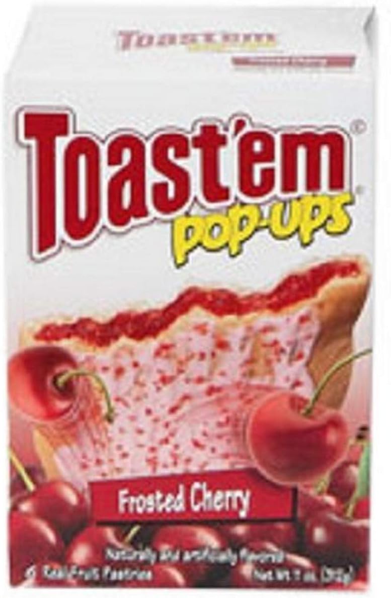 Toast'em Frosted Cherry Pastry Pop Tart, 11 Ounce (288gr) from USA ...