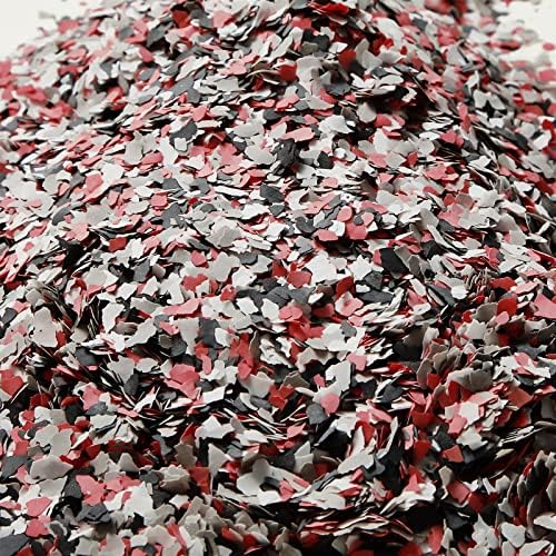 The Original Color Chips Decorative Floor Coating Flakes, Black Marble ...