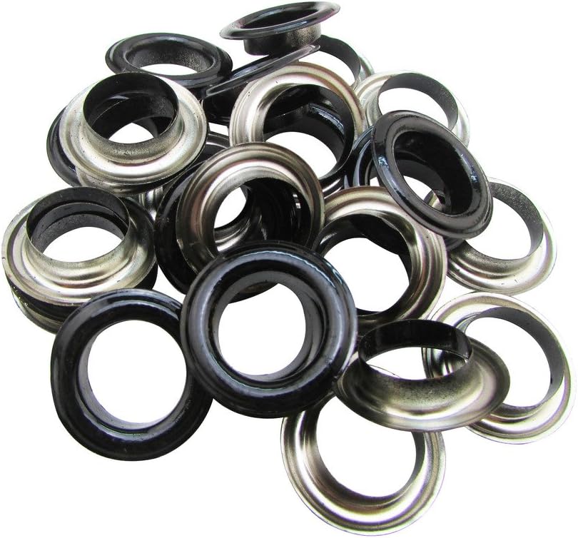 Amazon.com: Amanaote 20mm Internal Hole Diameter Matte Black Eyelets ...