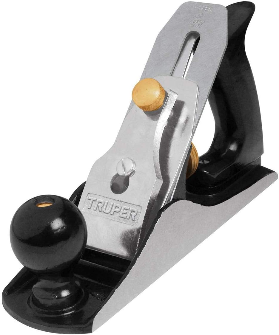 Truper 4L, Cepillo para carpintero, liso, acero al alto carbono, # 4 ...