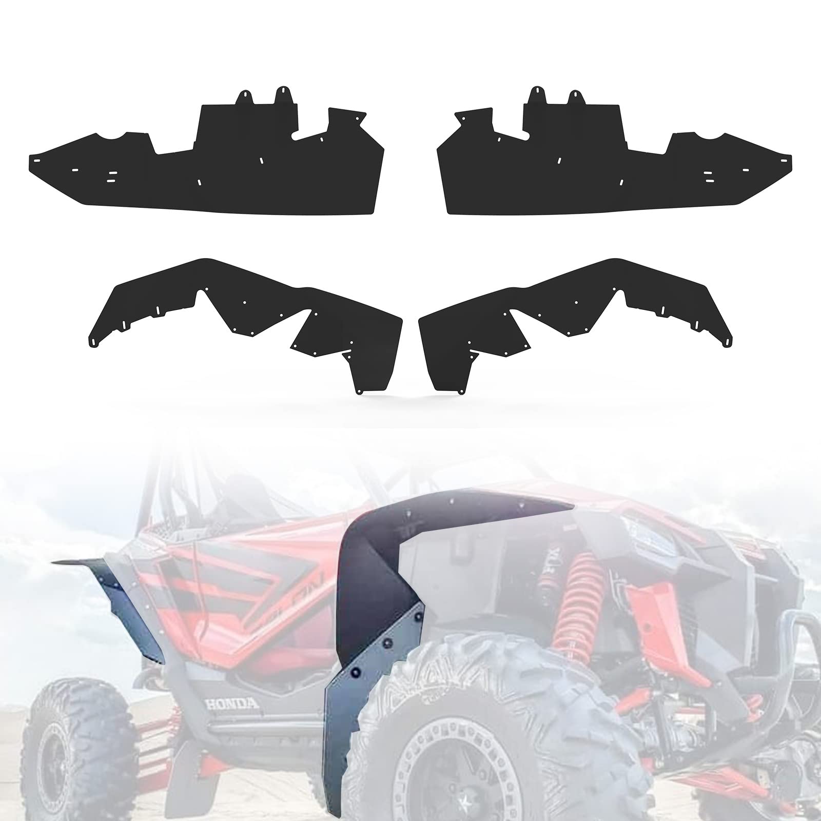 A And Utv Pro Fender Flares Extended Mud Guards 2019 | Desertcart INDIA