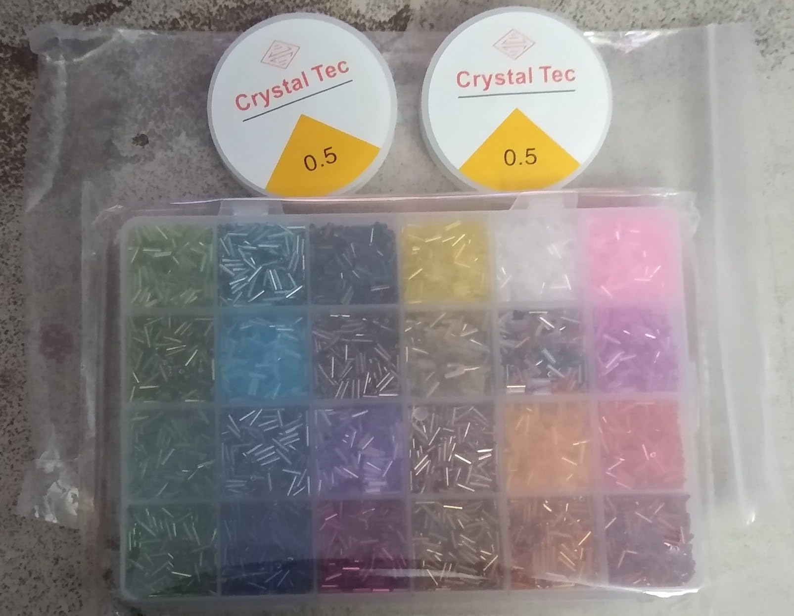 Amazon.com: GTAAOY 9600pcs Tube Beads Kit, Glass Bugle Seed Beads for ...