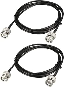 Amazon.com: uxcell BNC Male to Male Coaxial Jumper Cable 50 ohm 4 feet RG174 for Video Signals ...