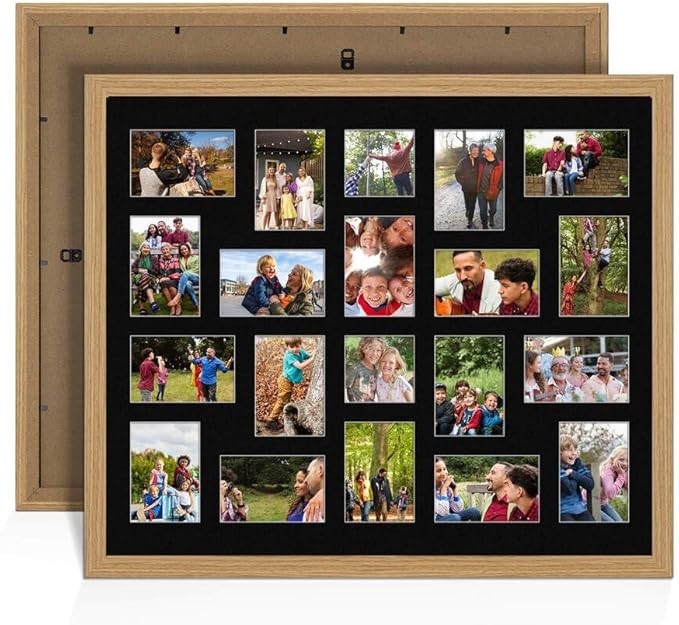 Procut Global 80X70CM Light Oak Photo Frames For Multiple Pictures with ...
