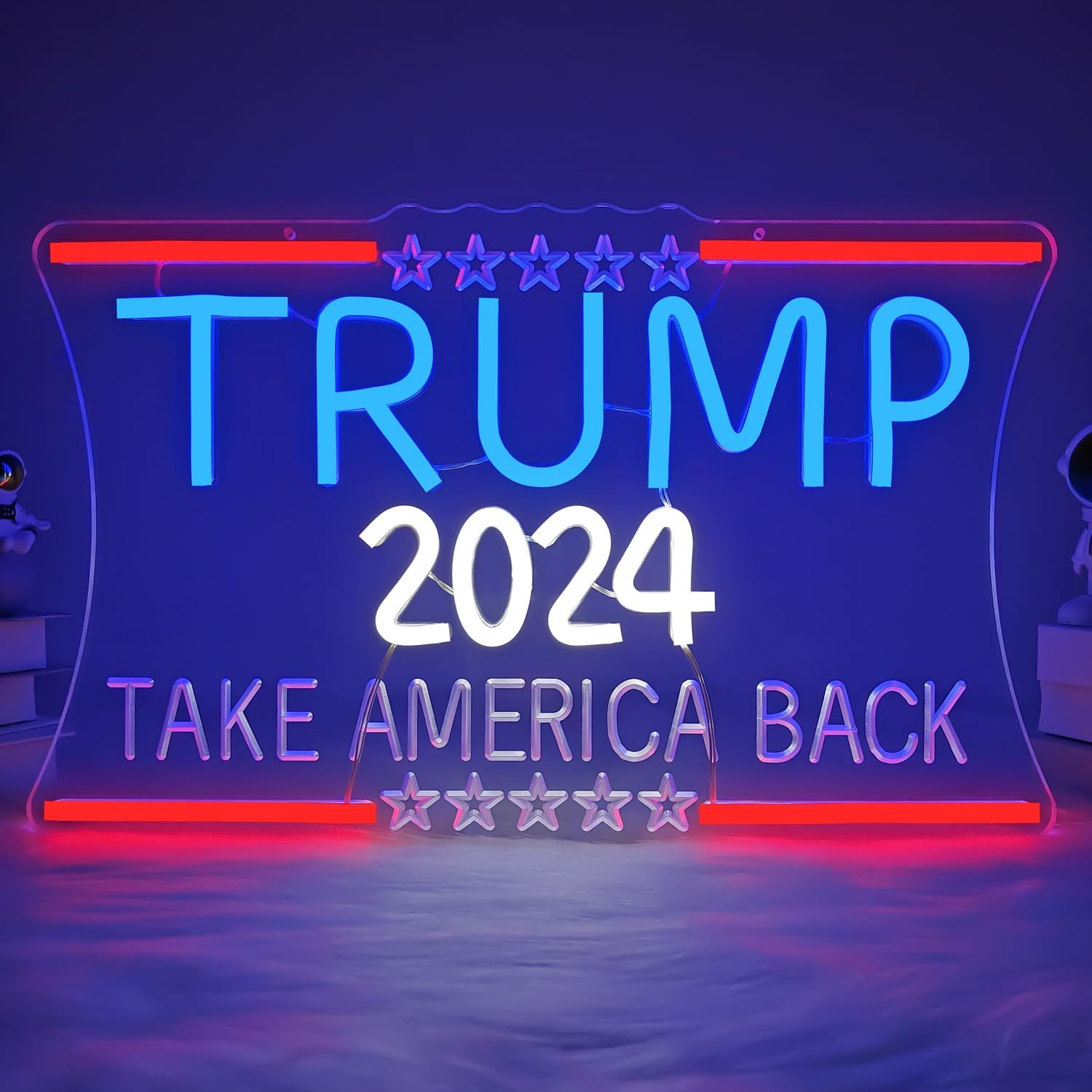 Amazon.com : TRUMP 2024 Neon Sign America TRUMP LED Neon Night Light ...