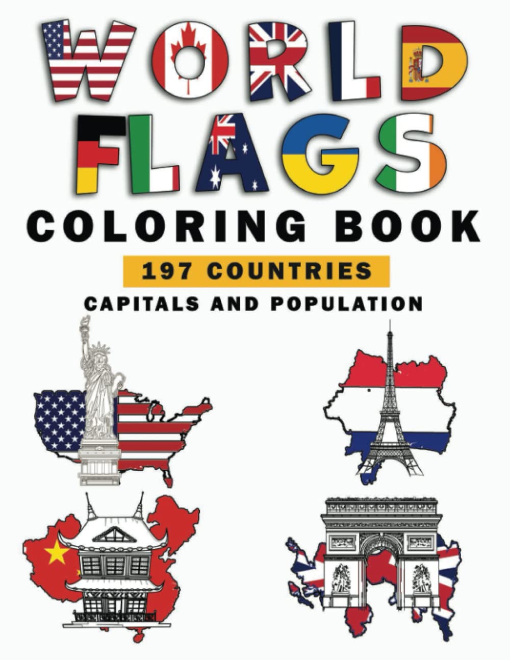 Buy World s Coloring Book: Learn Capitals and Countries of the World, A ...