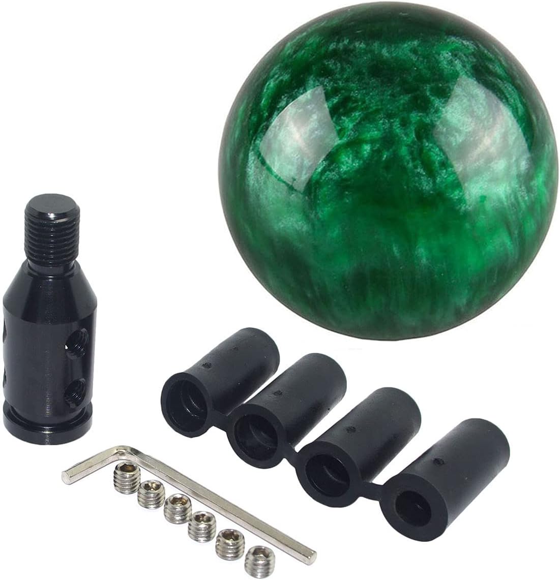 Amazon.com: Pursuestar Green Nebula Cloud Round Ball Gear Shift Knobs ...