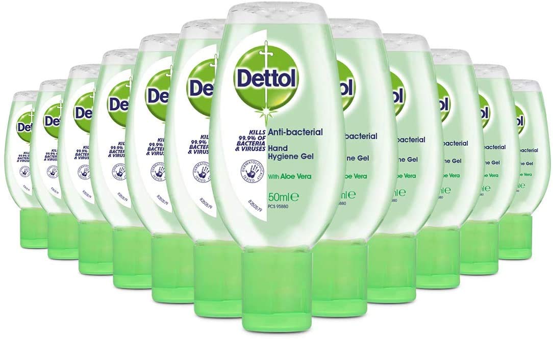 Dettol - Aloe Vera Hand Gel - 50ml x 24 pack : Amazon.co.uk: Beauty
