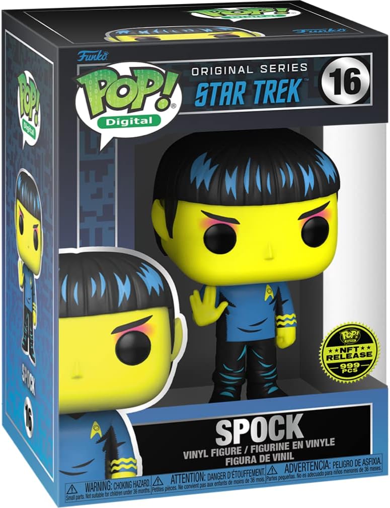 Funko Pop Digital Star Trek Spock Grail Black Light Physical Redemption ...