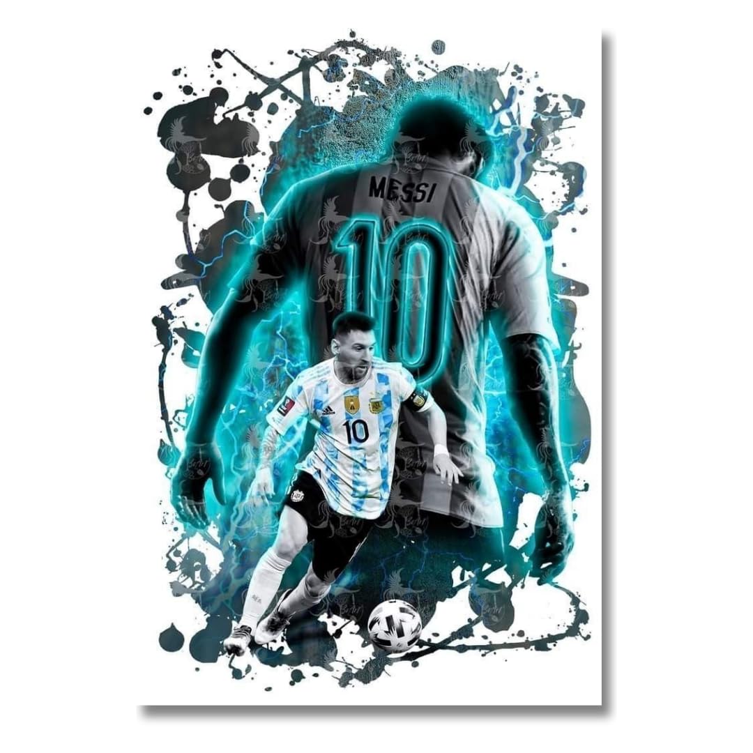 Lionel Messi | Football Posters for Wall | A3 and A4 sizes | 400 GSM ...