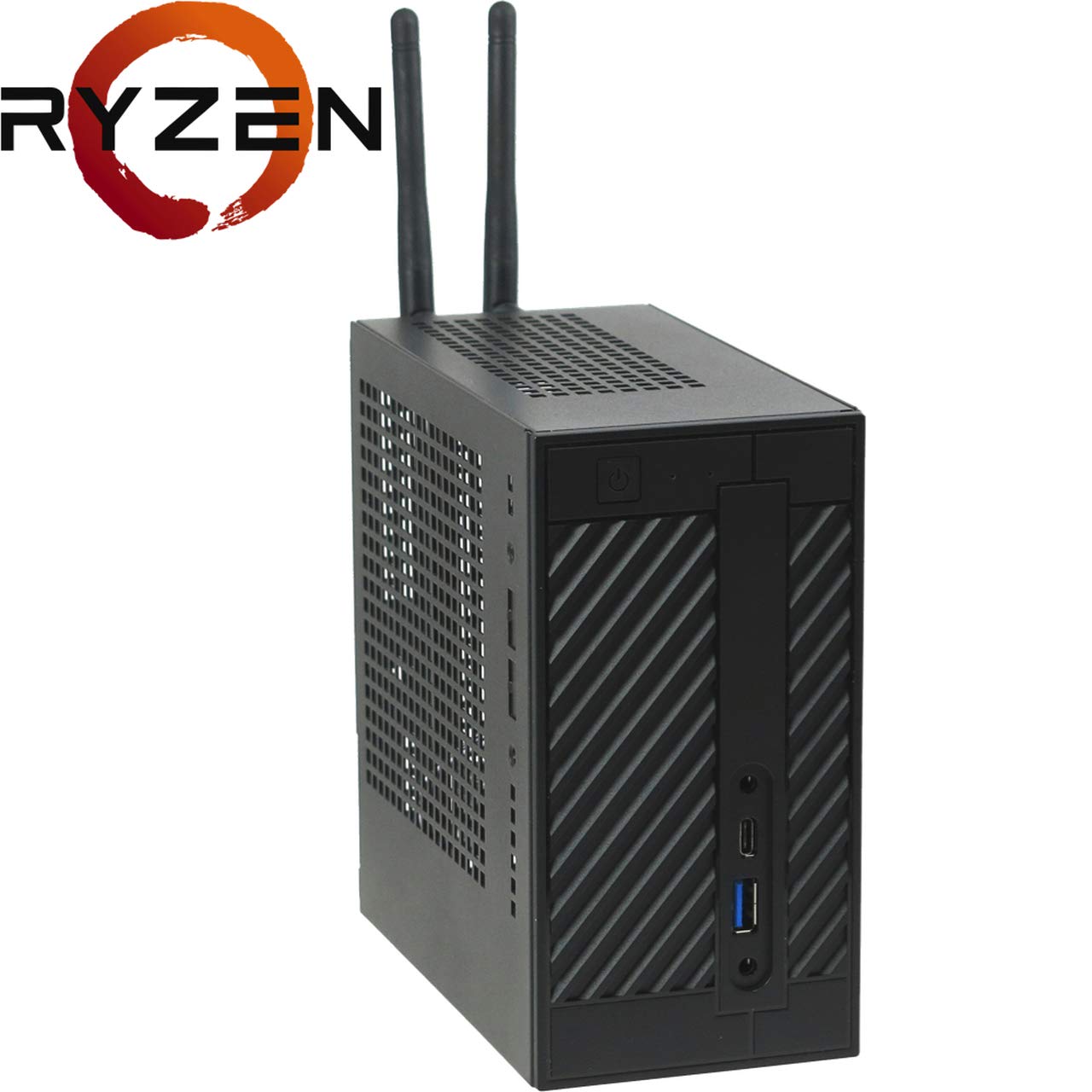 Asrock Deskmini A300w Amd Ryzen 5 2400g Quad Core Processor ...