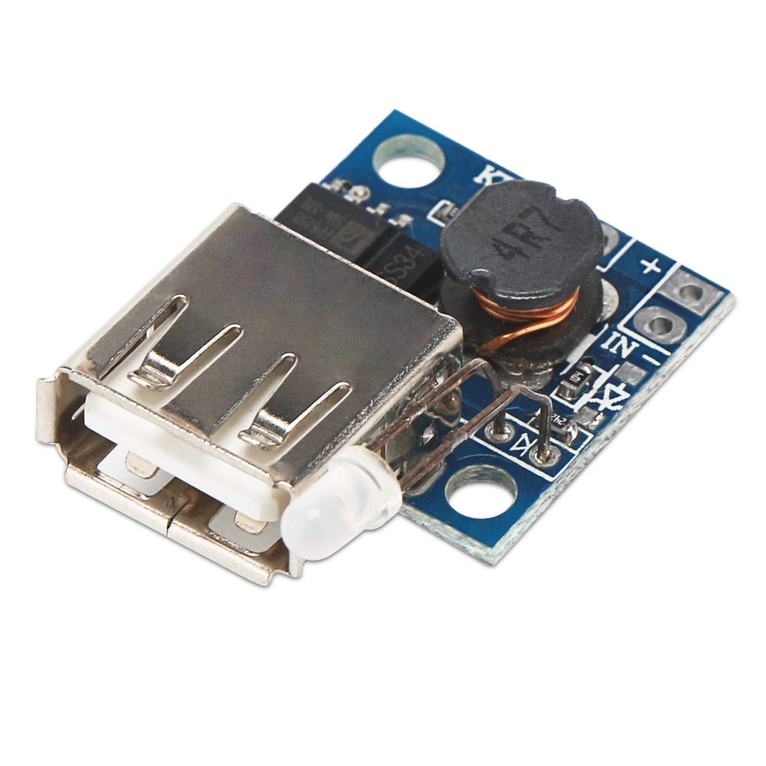 USB Boost Converter, DROK DC-DC 2.6V-5.5V to 5V 2A Step Up Voltage ...