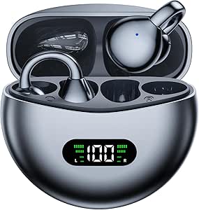Amazon.com: YAWYORE Open Earphones, Clip-On Wireless Headphones ...