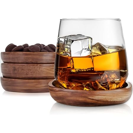 Amazon.com: Cintika Wooden Coasters for Drinks - Coffee Table Decor ...