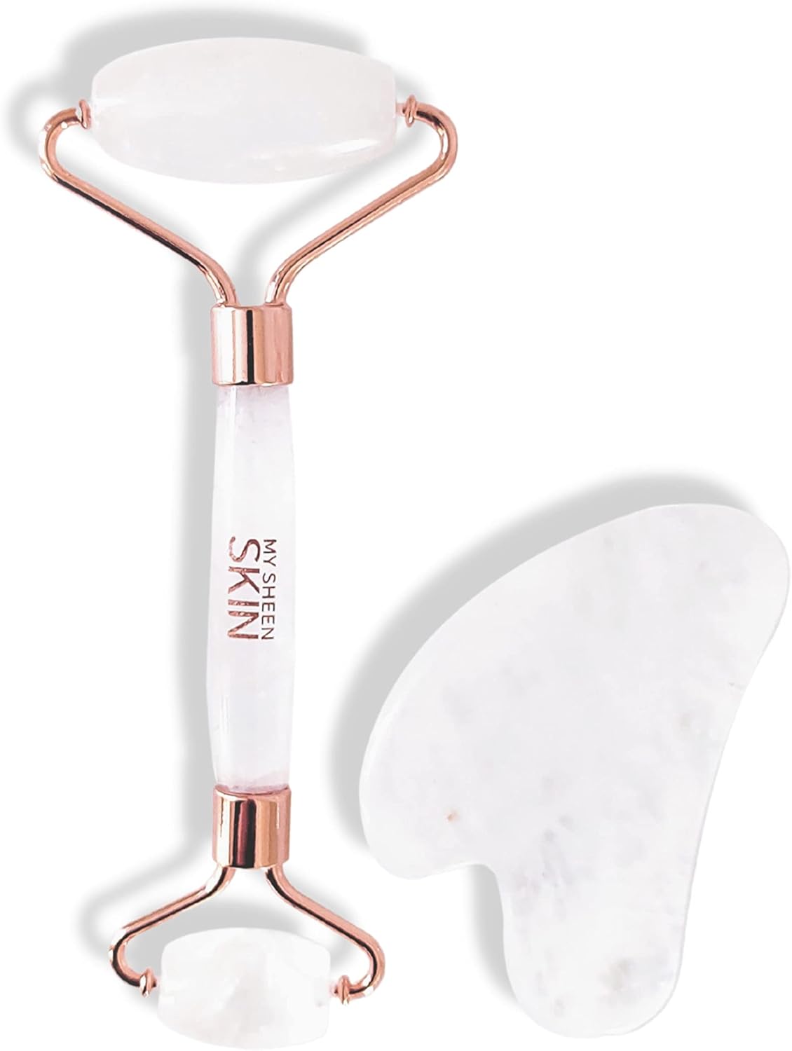 Amazon.com: MY SHEEN SKIN Cristy Premium Face Roller & Gua Sha Set ...