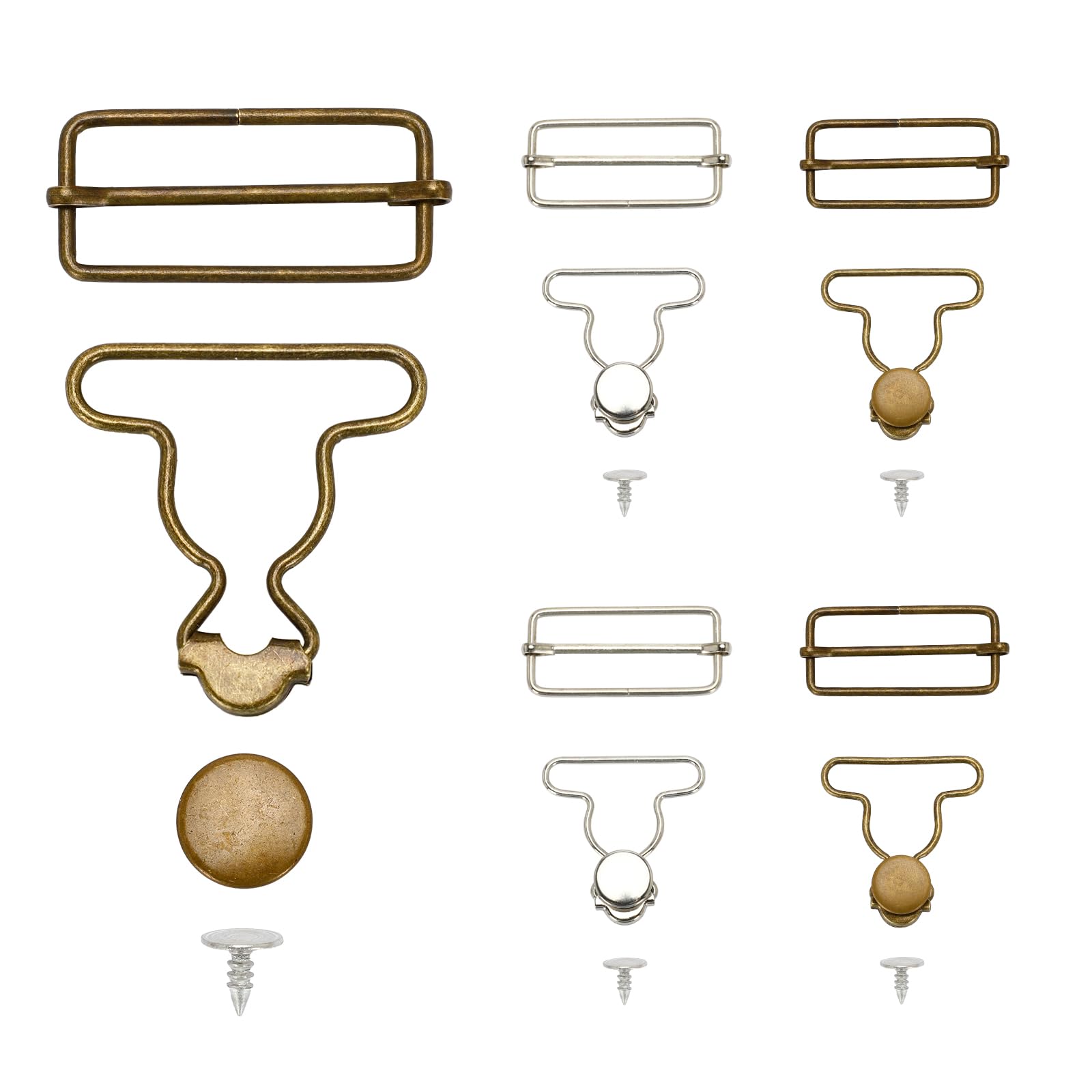 Amazon.com: Fepibur 8 Sets Overall Buckles Replacement, Metal ...