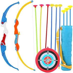 Amazon.co.jp: Archery Bow and Arrow Toys Set - Suction Cup Arrows ...