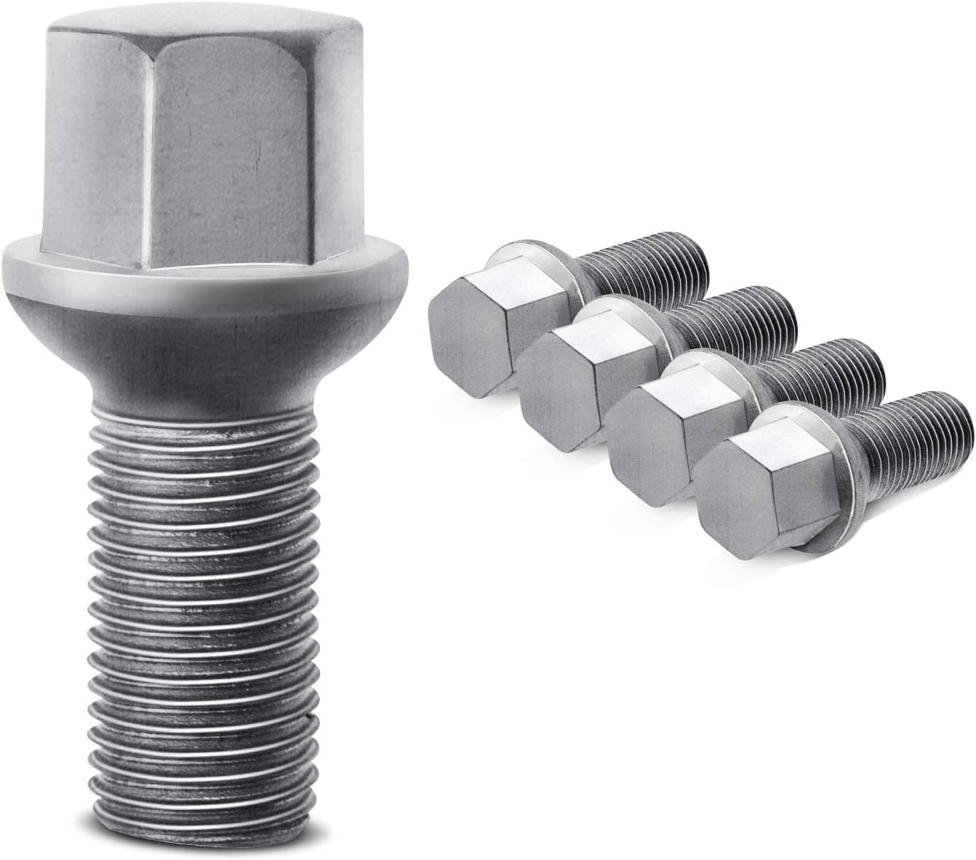 4x FEBI BILSTEIN RADSCHRAUBEN M14x1,5x27 mm VERZINKT SW17 RADBOLZEN ...