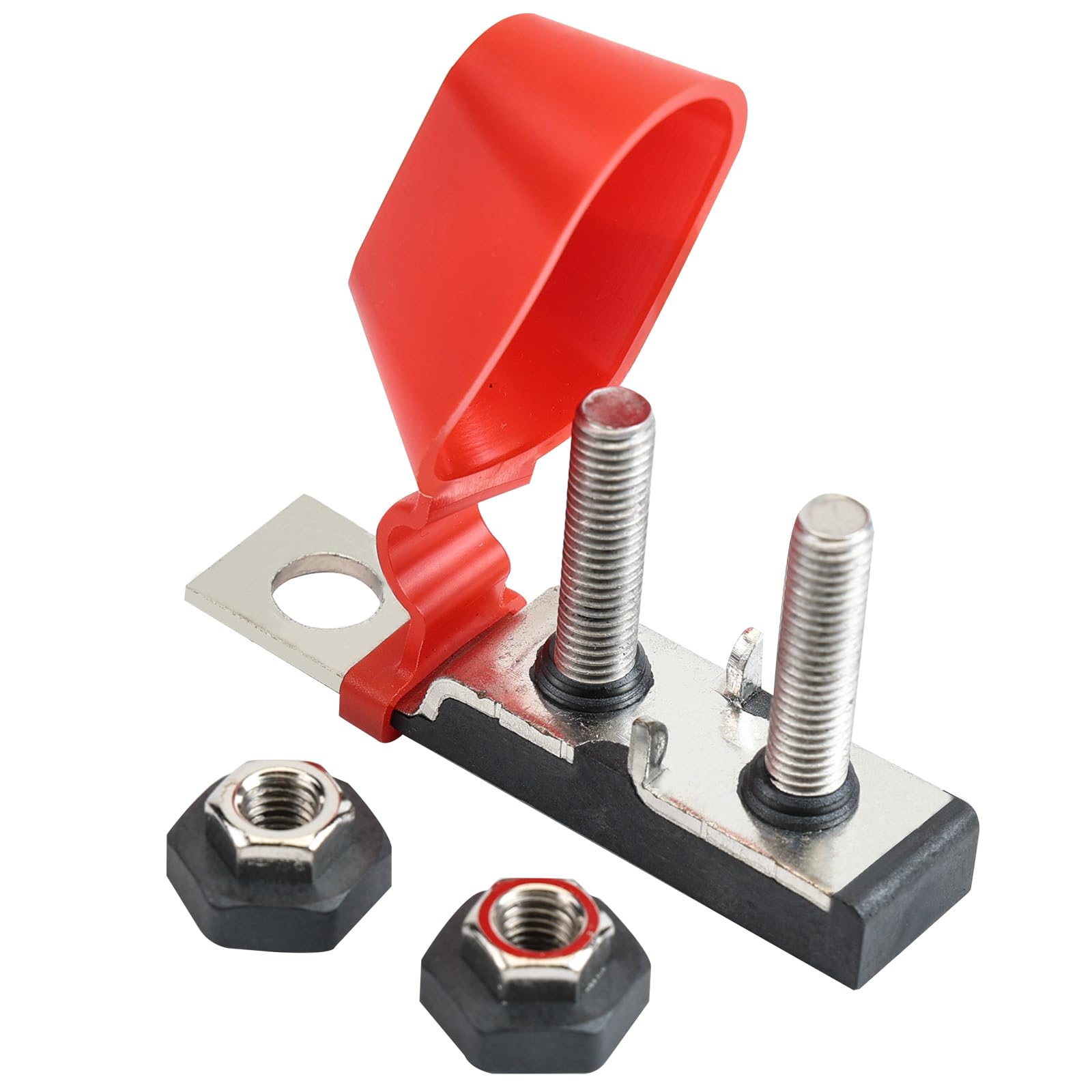 GLOSO Terminal Fuse Block, Double Studs (M8), Mounting Hole (1/2 ...