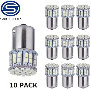 Amazon.com: Smautop 12V 1156 LED Light Bulbs Bright 1156 1141 1003 50-SMD White LED Bulbs for ...