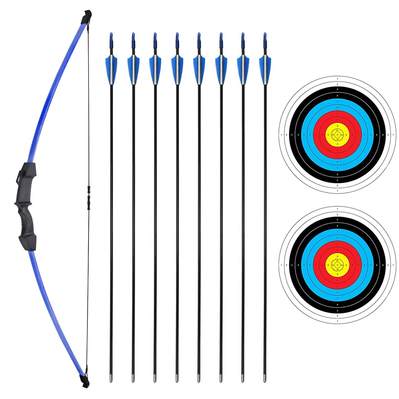 Topbows Archery Bow and Arrow Set 45 Inch Start Recurve Bow Outdoor ...