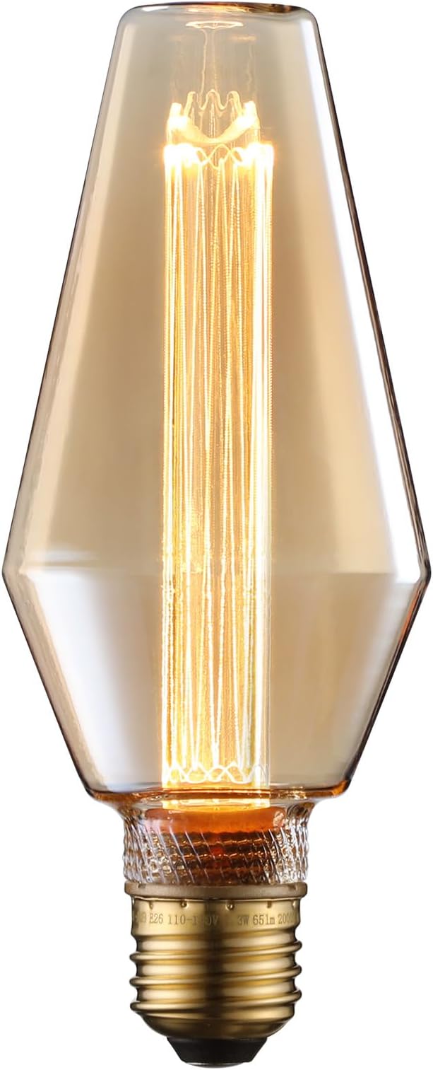 ESCENA Angular Aesthetics Series LED Decorative Light Bulb, Crystal ...