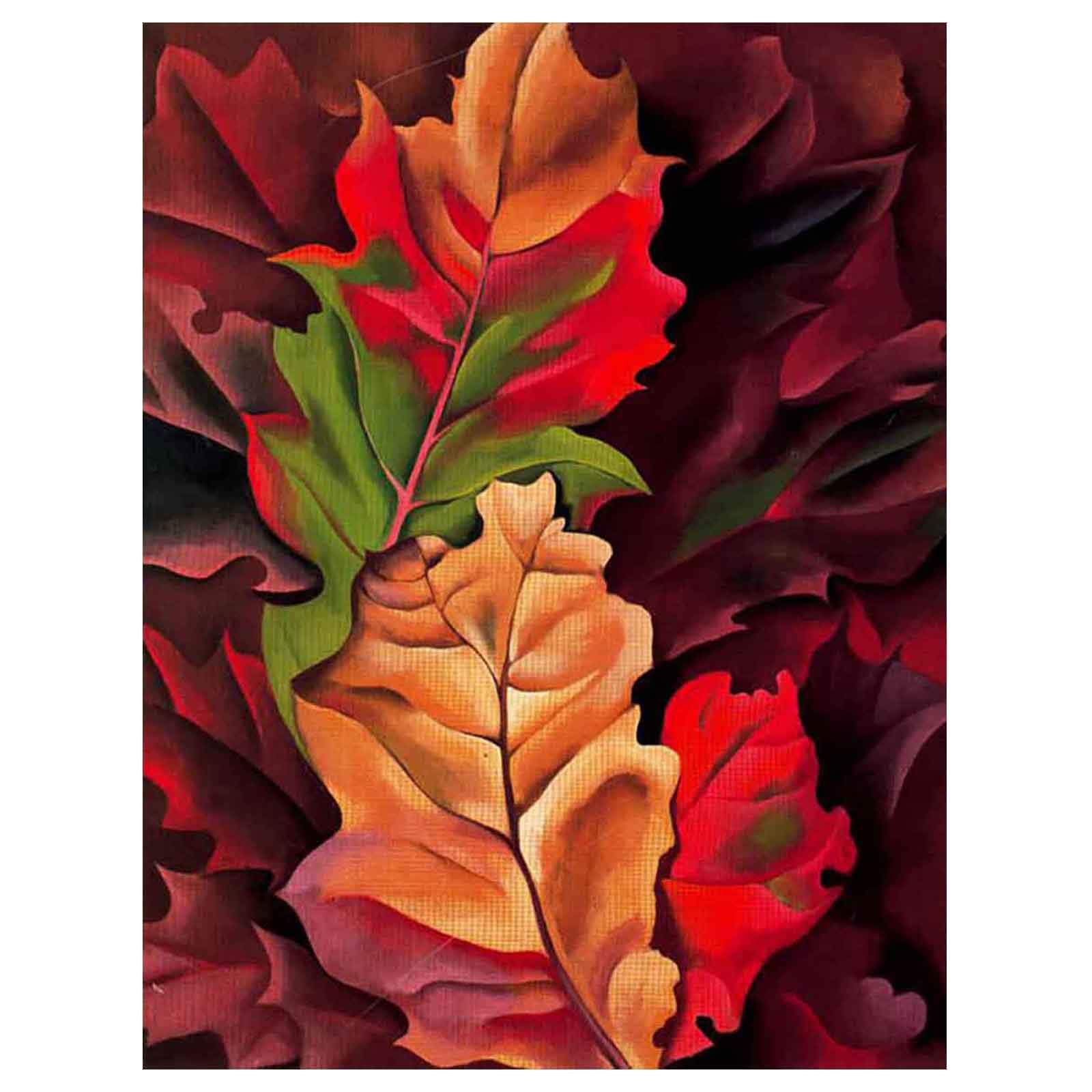 Fall Leaf Paintings Draw Easy Fall Leaves Step By Step (Realistic