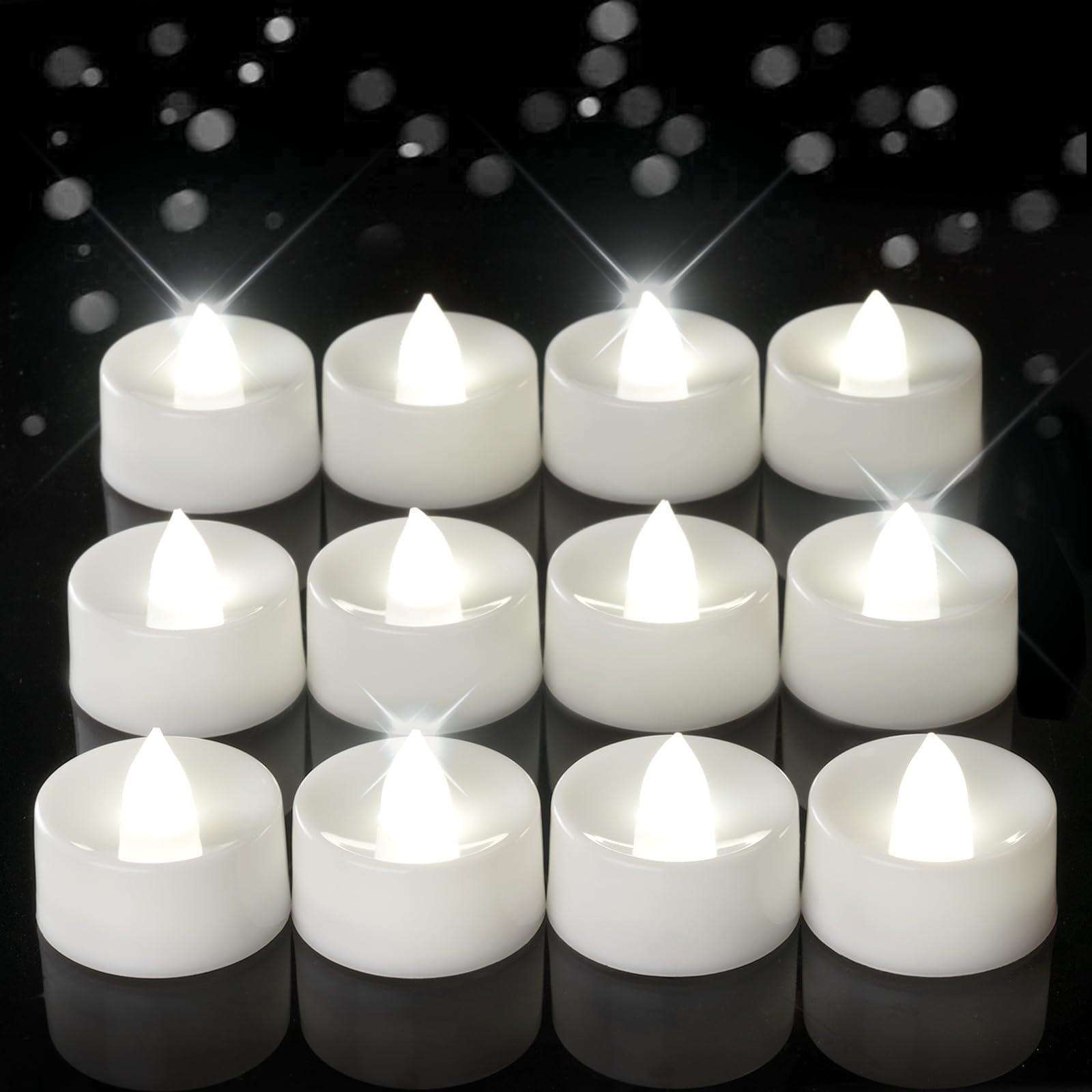 Amazon.com: Homemory 12-Pack Timer Flameless Candles, Tea Lights ...
