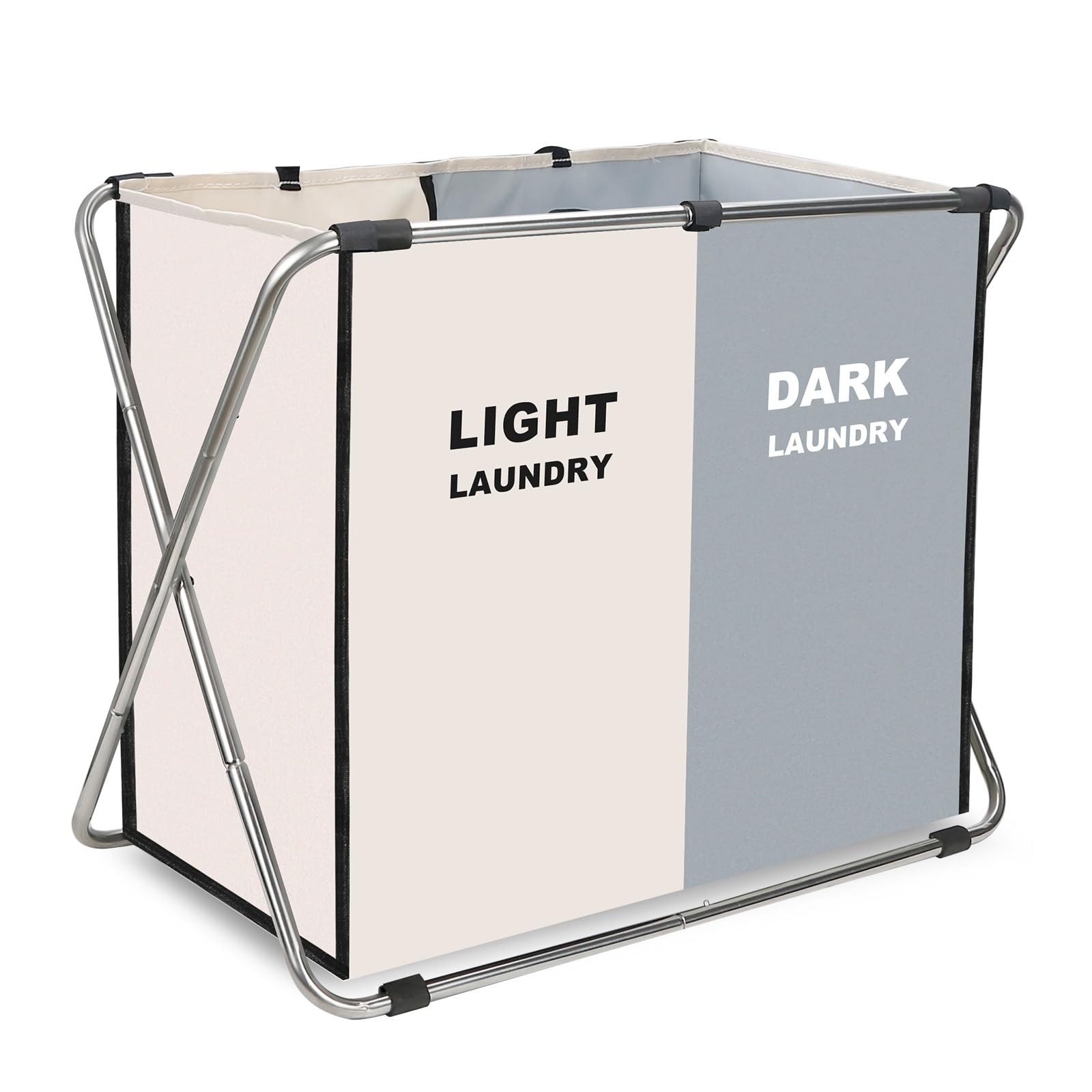 Amazon.com: Laundry Cloth Hamper Sorter Basket Bin Foldable Washing ...