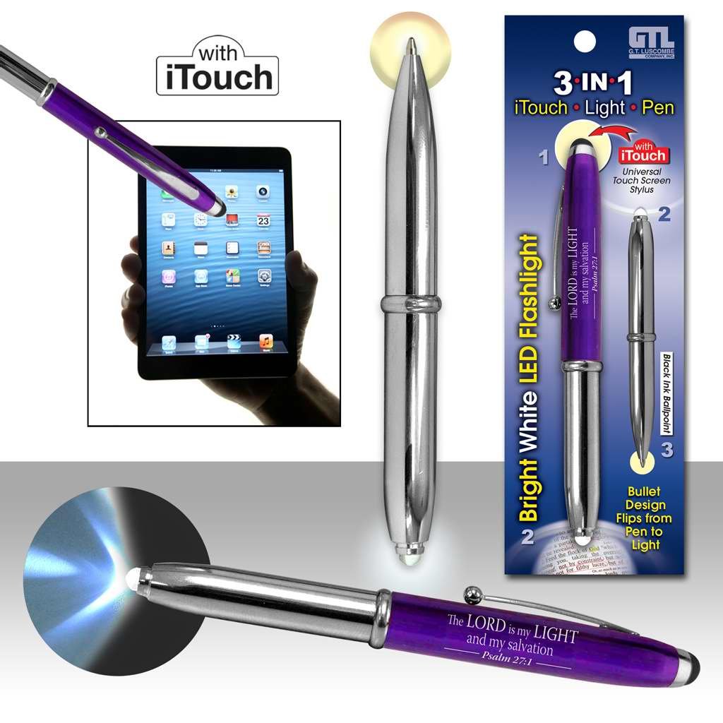 3.In.1 Itouch.Light.Pen - Purple: Gt Luscombe: 0634989351022: Amazon ...