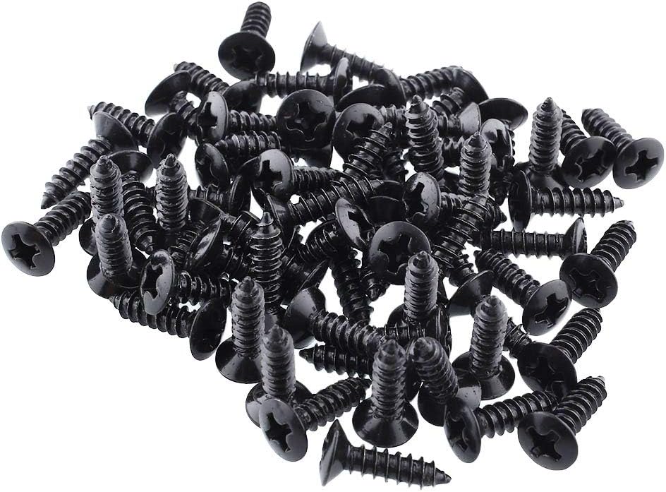 Amazon.com: Musiclily 3mm Electric Guitar Bass Pickguard Screws Pick ...