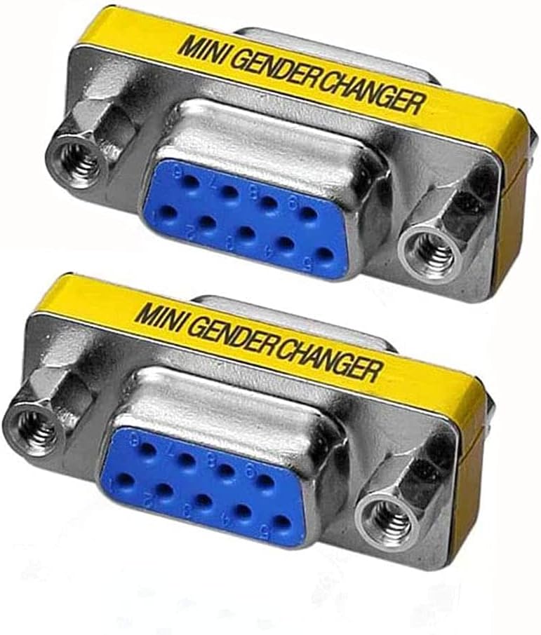 Traovien DB9 Adapter, 9 Pin RS-232 Female to Female Serial Cable ...