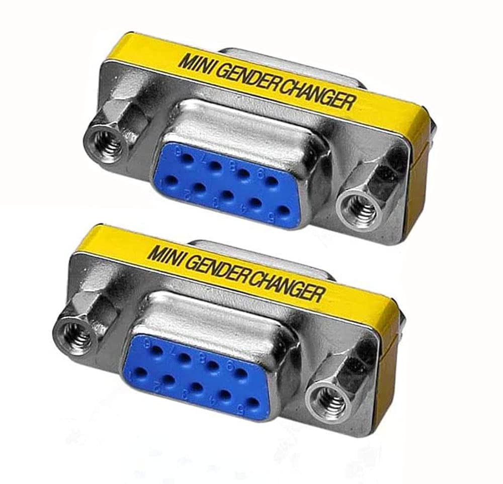 Traovien DB9 Adapter, 9 Pin DB9 RS-232 Female to Female Serial Cable ...