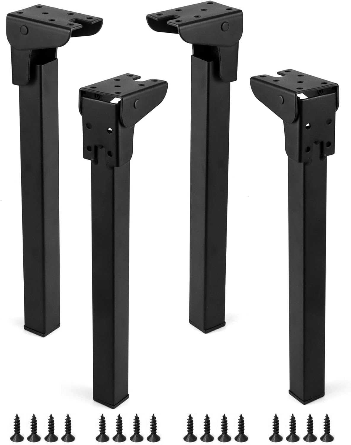 Amazon.com: QWORK Folding Table Legs, 4 Pack Portable Laptop Table Legs ...