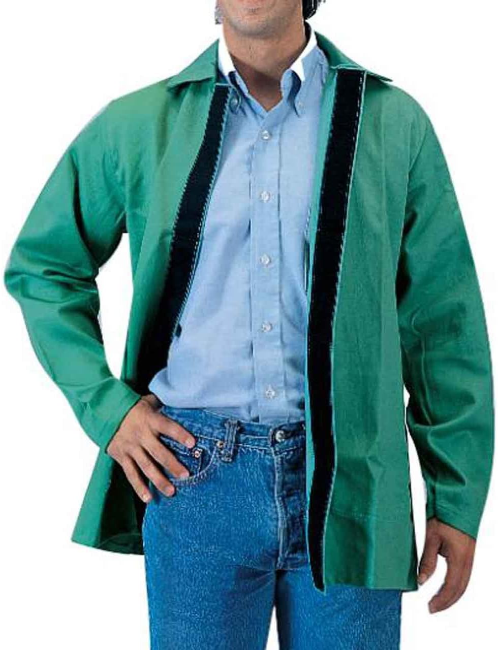 30" Green 9 Ounce Westex® Proban® FR7A® Cotton Flame Retardant Jacket ...