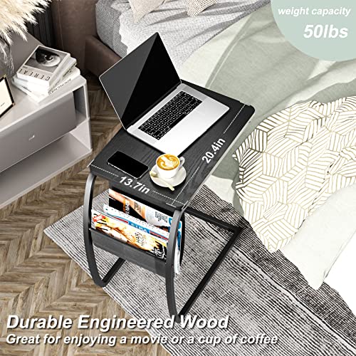 Snapklik.com : SRIWATANA Side End Tables Living Room, Vintage C-Shaped ...